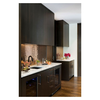 Sunfish Lake Modern - Modern - Home Bar - Minneapolis - by Lucy ...