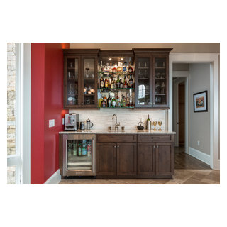 Transitional Kitchen with Sagamore door in Rustic Alder - Classique ...