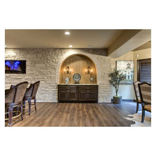 Tuscan Style Basement - Traditional - Home Bar - Omaha - by Nathan ...