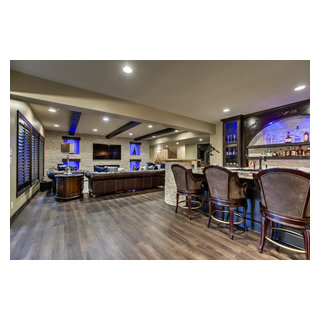 Tuscan Style Basement - Traditional - Home Bar - Omaha - by Nathan ...