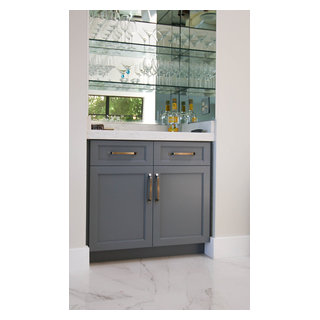 Two Tone Trend - Contemporary - Home Bar - Miami - by Trimtek Custom ...