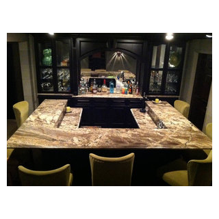 Typhoon Bordeaux Granite Bar Top - Traditional - Home Bar - Atlanta ...