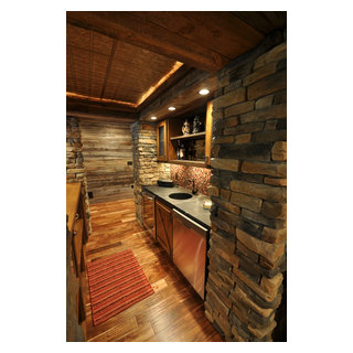 Western themed basement - Rustic - Home Bar - Other - by Hendolhurst ...