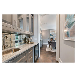 Winnetka Transitional Tudor - Transitional - Home Bar - Chicago - by ...