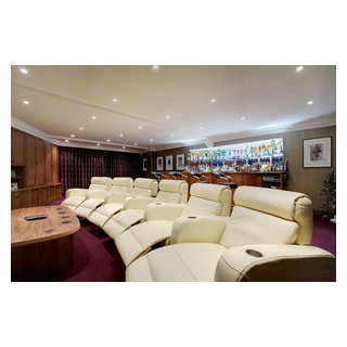 FrontRow seating installed by Bespoke Kitchens - Modern - Home Theater ...