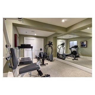 Basement Gym Workout Area - Traditional - Home Gym - Denver - by FBC ...