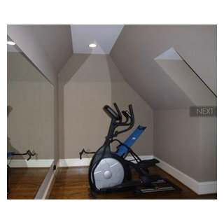 Cone Manor Lane - Contemporary - Home Gym - Raleigh - by KJ ...