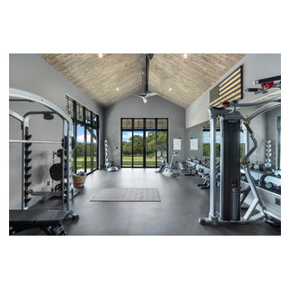 Custom-2019 - Farmhouse - Home Gym - Austin - by Brad Moore Builders ...