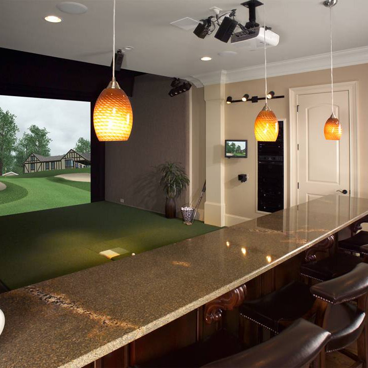 Golf Simulator Room - Photos & Ideas | Houzz