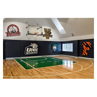 Family Sports Barn - Farmhouse - Home Gym - New York - by Crisp ...