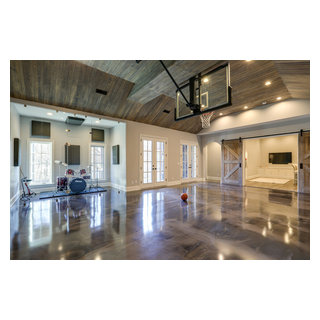 Franklin, TN Basement Renovation - Transitional - Home Gym - Nashville ...