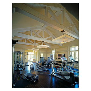 French Normandy Beverly Hills - Traditional - Home Gym - Los Angeles ...