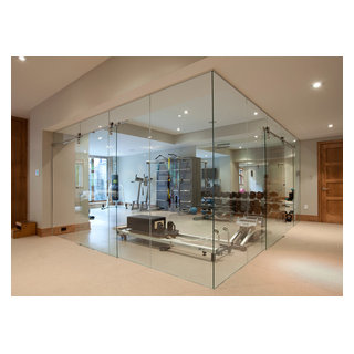 Glass Wall Home Fitness Room - Contemporary - Home Gym - Toronto - by ...