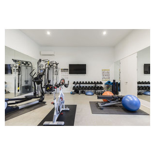 Gym Garage Conversion - Traditional - Home Gym - Orlando - by Landmark ...