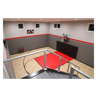 Indoor Dream Basketball Court in Eden Prairie - Traditional - Home Gym ...