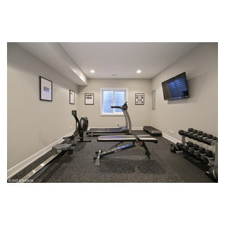 Modern Farmhouse - Glenview, IL - Farmhouse - Home Gym - Chicago - by ...