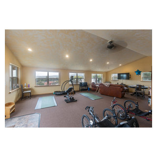Port Angeles Detached Two-story Garage and Exercise Studio - Rustic ...