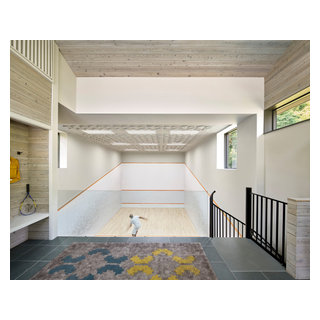 Residential Squash Court and Pool House - Contemporary - Home Gym ...