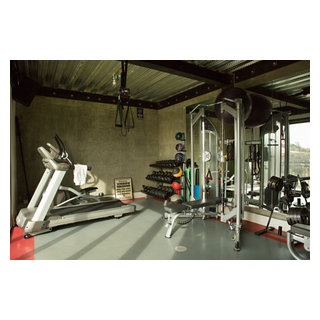 Royce Court - Traditional - Home Gym - Los Angeles - by Cari Berg ...