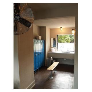 Swimming Pool/Gym Dressing Room - Traditional - Home Gym - Austin - by ...