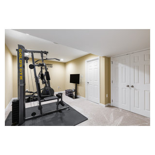 The Ultimate Man Cave: Home Gym - Contemporary - Home Gym - DC Metro ...