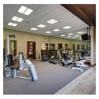 Tranquil Pool House - Contemporary - Home Gym - Cleveland - by W Design ...