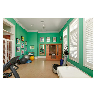 Workout Room - Tropical - Home Gym - Miami - by JMDG Architecture ...