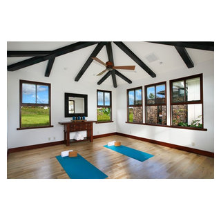 Zen Movement Room - Tropical - Home Gym - Hawaii - by Pu'uwai Design ...