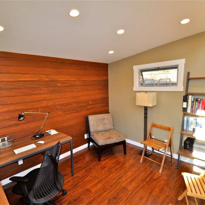 75 Orange Home Office with Green Walls Ideas You'll Love - April, 2024 ...