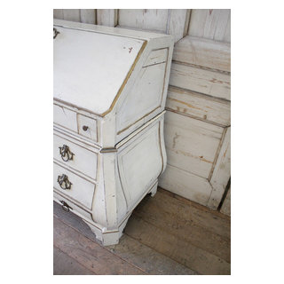 19th Century Painted Dutch Secretaire with Keys - Shabby-chic Style ...