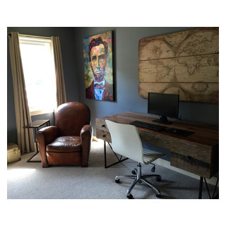 A Patriotic Office - Rustic - Home Office - Other - by Gather Interiors ...