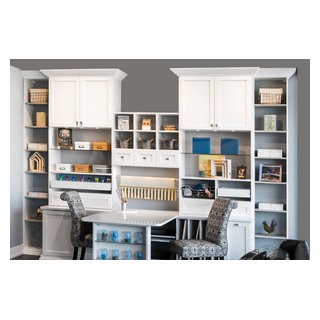 All-In-One Craft Room, Art Studio, and Gift Wrap Room - Transitional ...