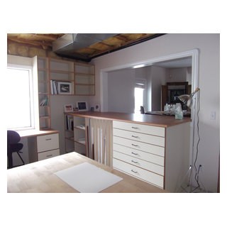 Artist Studio Cabinets - Contemporary - Home Office - Salt Lake City ...