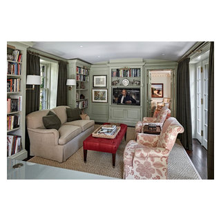 Back Country Pre-War Colonial Renovation - Traditional - Home Office ...