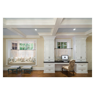 Bay window and Workspace - Transitional - Home Office - New York - by ...