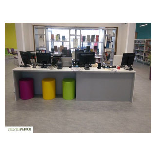 Before and After Library Reception Desk - Home Office - Other - by RFD ...