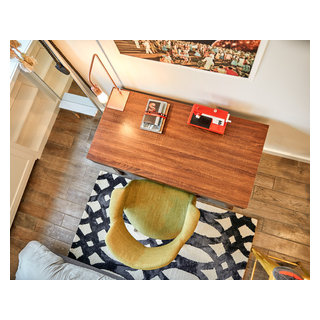 Bird eye view of home office - Midcentury - Home Office - New York - by ...