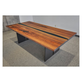 Black Walnut Conference Table - Contemporary - Home Office - Tampa - by ...