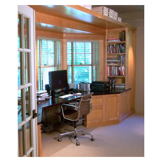 Built-in Desk, Soffit, Window trim, and Bookcase - Contemporary - Home ...