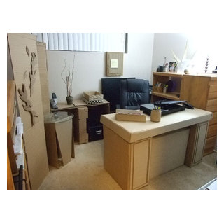Cardboard Office with Style - Eclectic - Home Office - Orange County ...