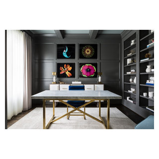 Chic Library - Transitional - Home Office - DC Metro - by User | Houzz