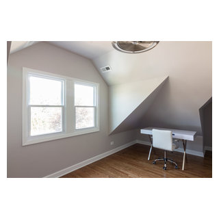 Chicago Dormer Addition & Attic Conversion - Transitional - Home Office ...