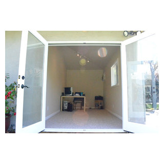 Cozy Garage to Office Remodel in Los Angeles - Home Office - Los ...