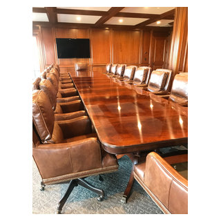 Custom 20 ft. Mahogany Conference Table - Classique - Bureau à domicile ...