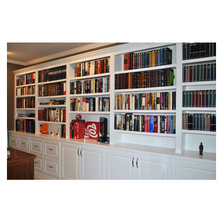 Custom Bookshelves in Northern Virginia - Traditional - Home Office ...