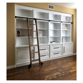 CUSTOM BUILT-IN BOOKCASE - Contemporary - Home Office - Los Angeles ...