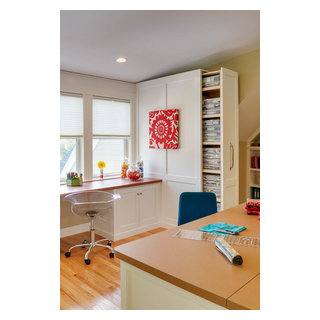 Custom Fabric Studio/Workspace - Transitional - Home Office - Boston ...