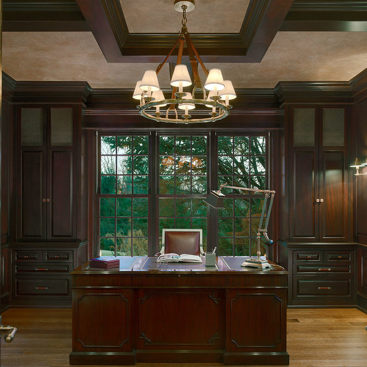 Wood Paneled Library - Photos & Ideas | Houzz