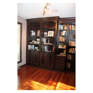 Dark Wood Home Office - Traditional - Home Office - Other - by CABINET ...