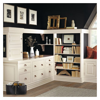 Decorá Cabinets: Inset Cabinets in Home Office - Traditional - Home ...